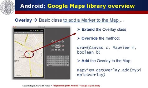 Programming With Android The Google Maps Library Luca