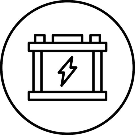 Accumulator Vector Icon Illustration Of Car Repair Iconset Premium Vector