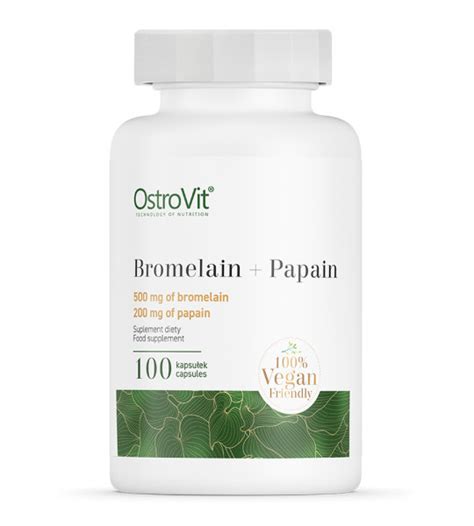Ostrovit Bromelain Papain 500 Mg200 Mg Vegan 100 капс купити