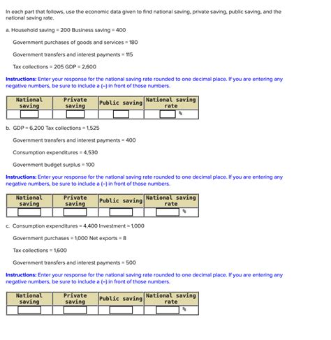 solved in each part that follows use the economic data