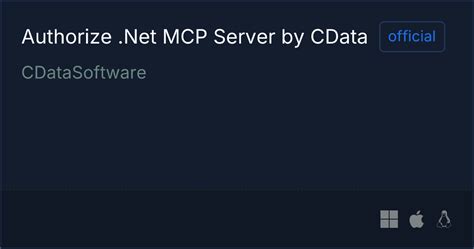 Authorize Net Mcp Server By Cdata Glama