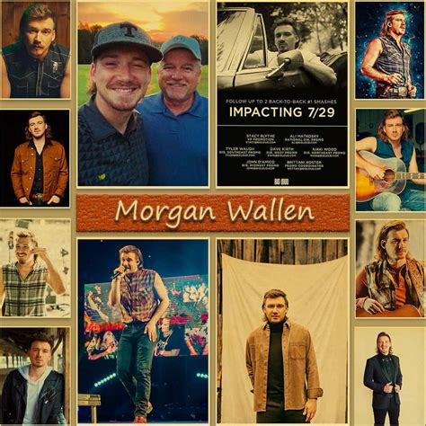 Download Morgan Wallen Collage Aesthetic Wallpaper
