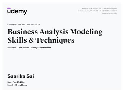 I Got A New Certification Business Analysis Skills And Techniques Saarika Sai J Posted On