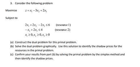 Solved 3 Consider The Following Problem Maximize
