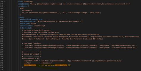 Pipeline Issue Adapt The Pipeline To Subscription Id For The