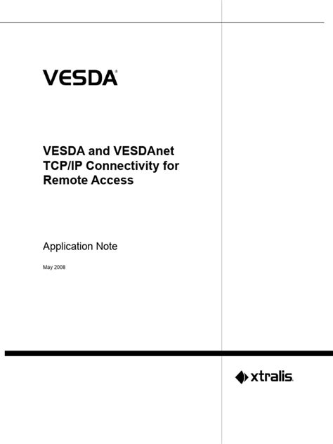 01 Vesdanet Tcpip Connectivity Application Note Pdf Computer