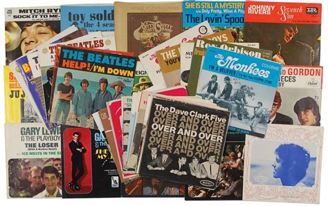 Music 1960s And 1970s Collection Of 44 Rpm Record Sleeves