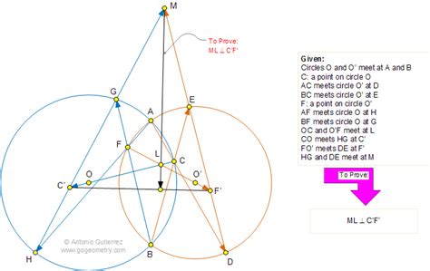 Online Geometry Tutoring Problem 716 Intersecting Circles Center