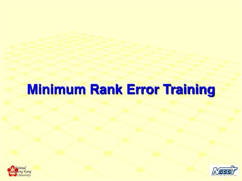 ppt minimum rank error training for language modeling powerpoint