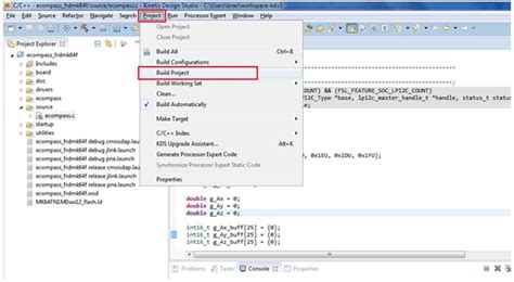 Importing Project From Kinetis Sdk20 How To Import The Existing Project From Kinetis Sdk And
