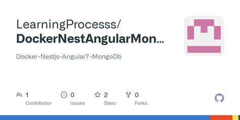 GitHub LearningProcesss DockerNestAngularMongo Docker Nestjs