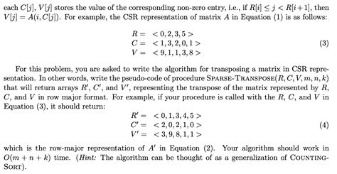 Solved Let A Be An Mxn Matrix The Transpose Of A Is An N X Chegg