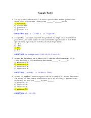 Exam2 Sample Test 1 Pdf Sample Test 2 1 The One Year Forward Rate