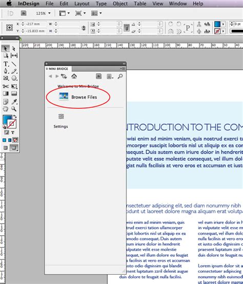 quick tip locating images using mini bridge in indesign cs5 envato tuts