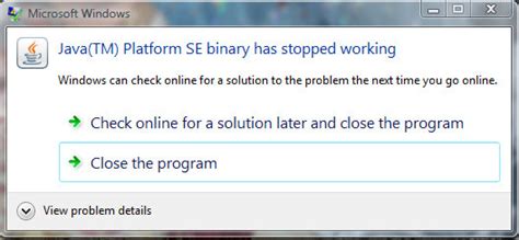แก้ไข “java tm platform se binary หยุดทำงาน ข้อผิดพลาด all things