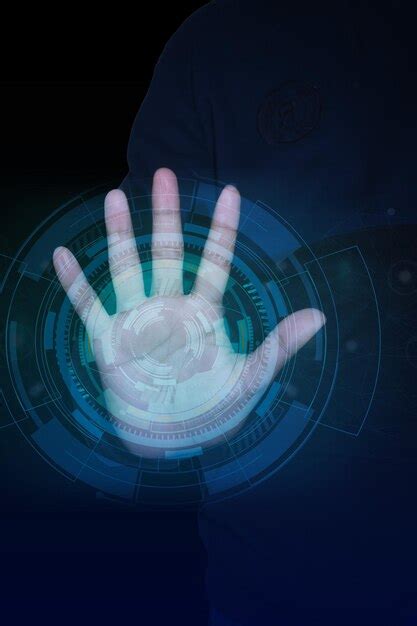 Premium Photo Cybersecurity With Hands Typing On A Laptop Overlaid