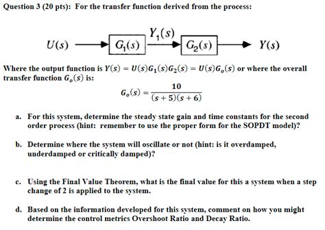 Solved Question 3 ( 20pts ﻿: For the transfer function | Chegg.com