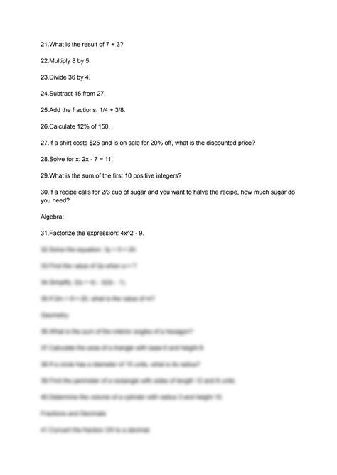 Solution 50 Maths Quiz Questions Studypool Solution 50 Maths Quiz Questions Studypool