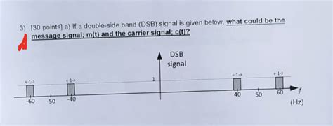 3 30 Points A If A Double Side Band Dsb Signal