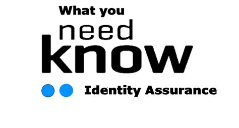 Need To Know In Identity Assurance