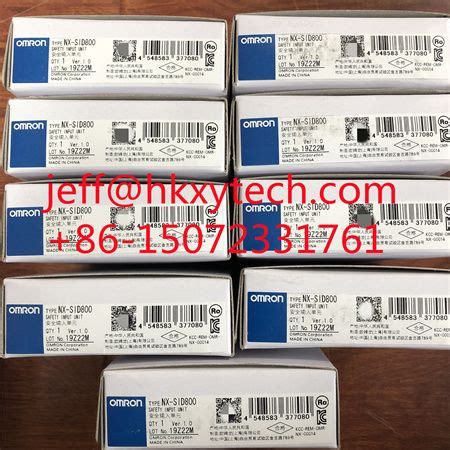 In Stock Omron NX SID800 8 Digital Safety Inputs PNP 24 VDC Screwless Push In Connector 12 Mm