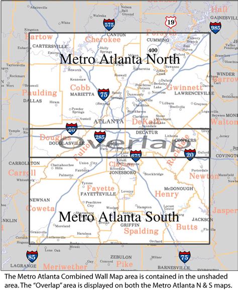 Metro Atlanta Map High Resolution
