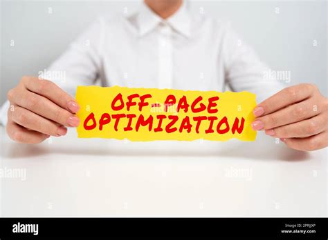 Handwriting Text Off Page Optimization Word Written On Website