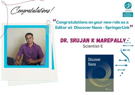 Cscr Cmc Instem On Linkedin Nanodiscovery Editorialship Discovernano