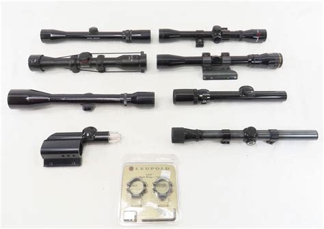 Weaver Qwik Point 7 Scopes And Leupold Rings Auction