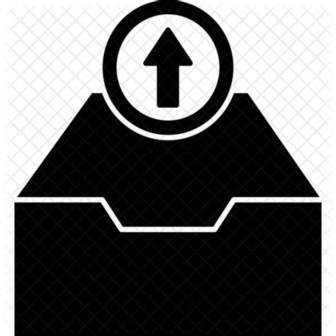 Email Outbox Icon Download In Glyph Style