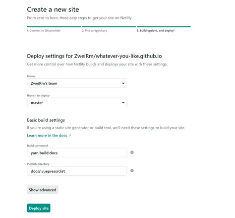 搭建一个基于 Vuepress 的博客技术文档网站 本地煮鸡8080