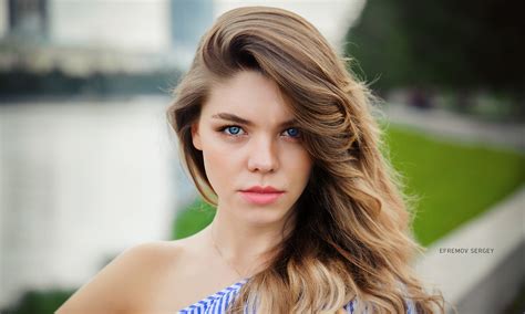 Young Adult Beautiful Woman Headshot 1080p Portrait Sergey Efremov