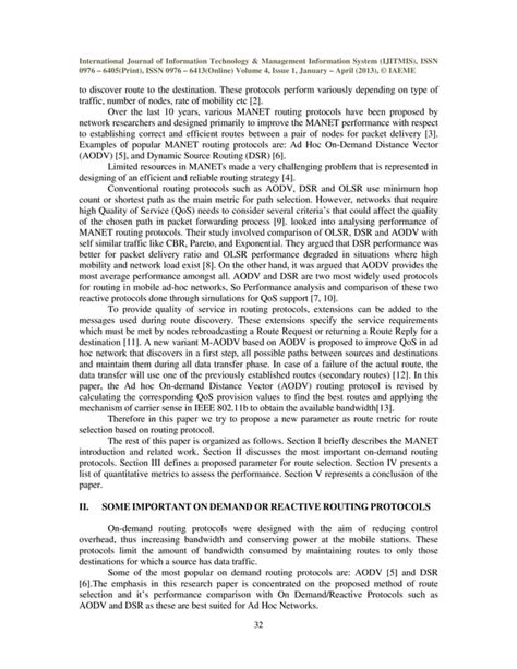 A New Parameter Proposed For Route Selection In Routing Protocol Pdf