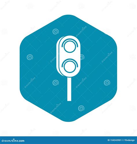 Semaphore Trafficlight Icon Simple Style Stock Vector Illustration Of Equipment Design