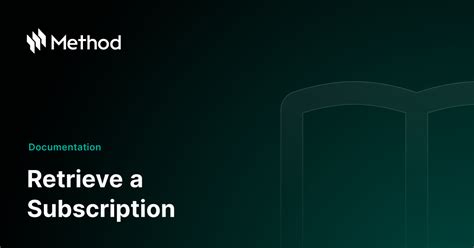 Retrieve A Subscription Method Api Docs