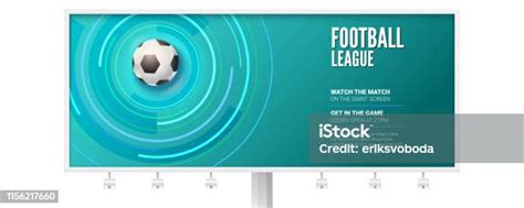 축구 선수권 대회 빌보드 축구에서 재생을위한 현실적인 3d 공과 세련된 동적 배경 흰색 배경에 격리 된 스포츠 이벤트에 대한