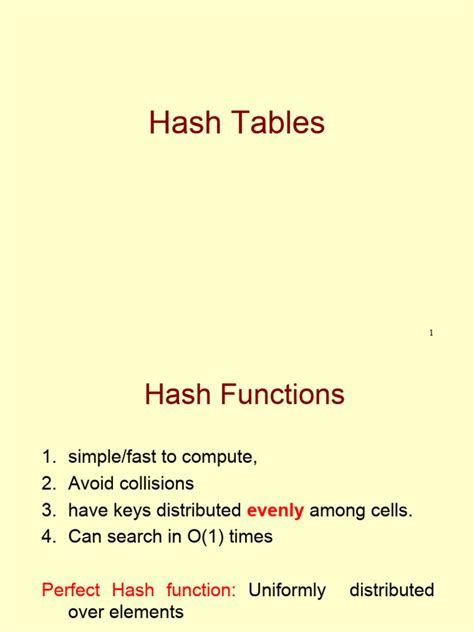 hash tables 2 pdf computing algorithms