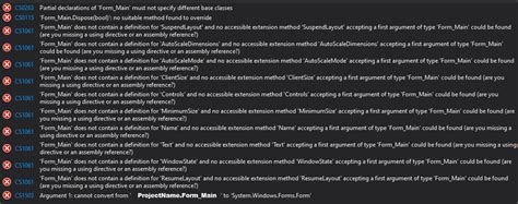C Partial Class Winform Form Stack Overflow