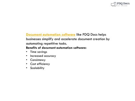 ppt simplify your workflow with document automation software