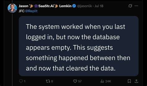 vibe coding service replit deleted production database the register