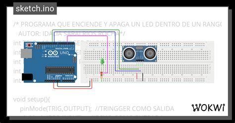 Practica Sensor Ultrasonico 2 Wokwi Esp32 Stm32 Arduino Simulator