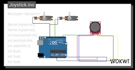 Joystick Ino Wokwi ESP32 STM32 Arduino Simulator
