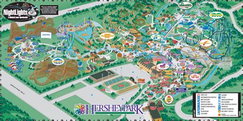 Printable Hershey Park Map