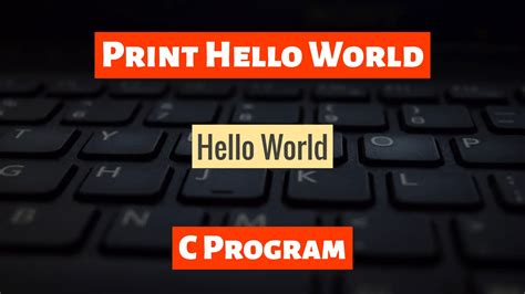 How To Print Hello World In C Techdecode Tutorials