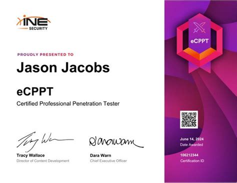Passed Ecpptv2 Exam By Ine Security Jason J Posted On The Topic Linkedin