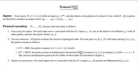 concretely efficient secure multi party computation protocols survey