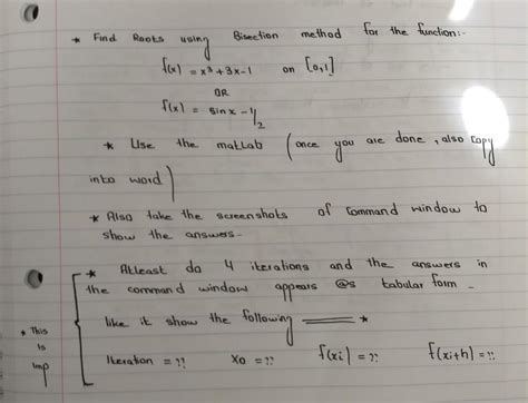 Solved Find For The Function Roots Bisection Method Using