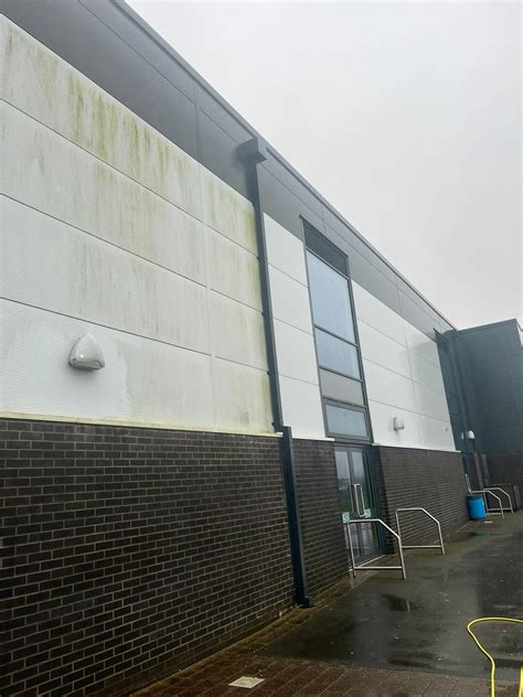 💥 Another Schools External Cladding Cleaned💥 This Is Our 8th School That We Now Look After With