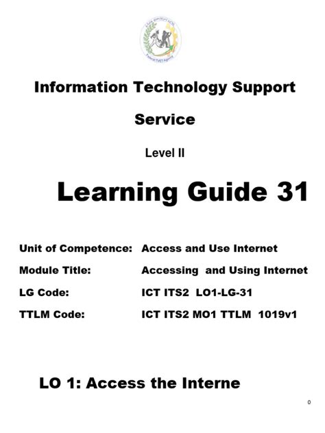 Access And Use Internet Lo1 Pdf World Wide Web Internet And Web