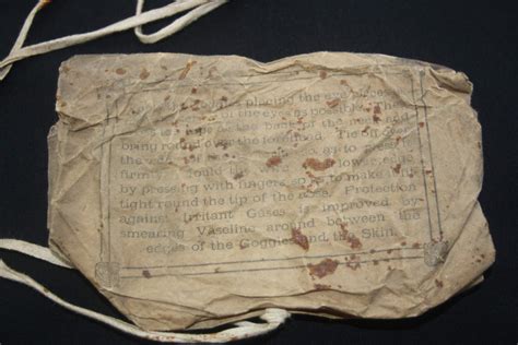Early Ww1 British Cloth Gas Mask Has Anyone Got One